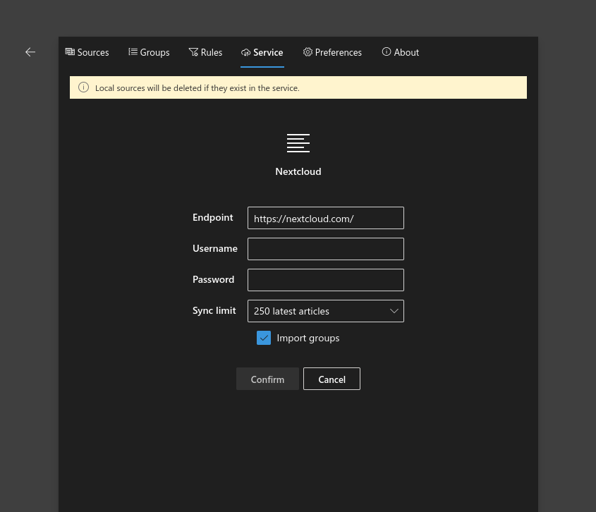Setting Up Fluent Reader with Nextcloud News – Sudo Science